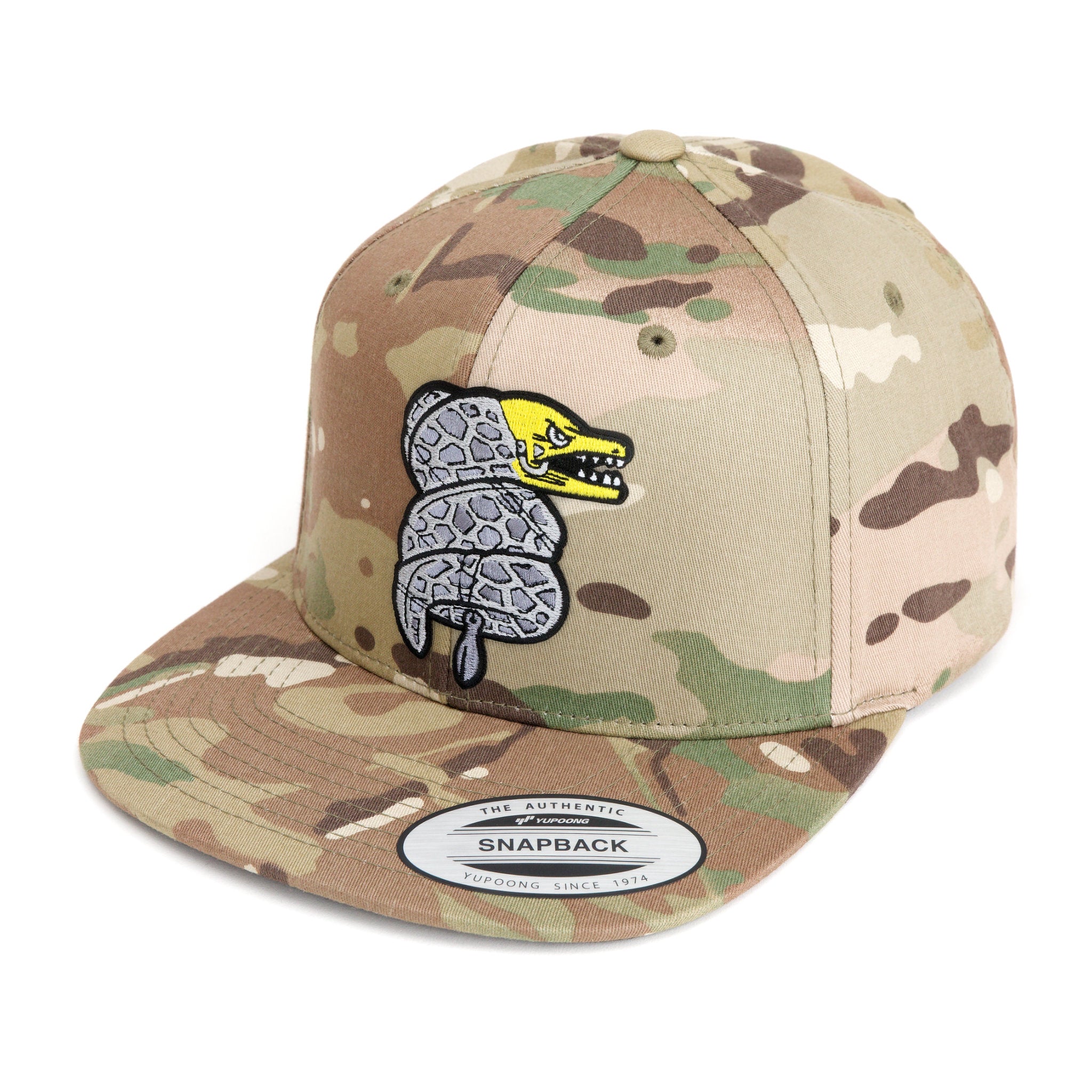 HFG - Pusshead Puhi (Eel) Light Multicam® Flatbill Snapback Hat ...