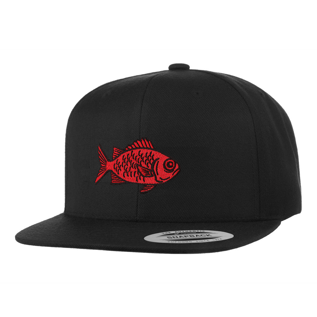 HFG - Menpachi Black Flatbill Snapback Hat — HiFishGear